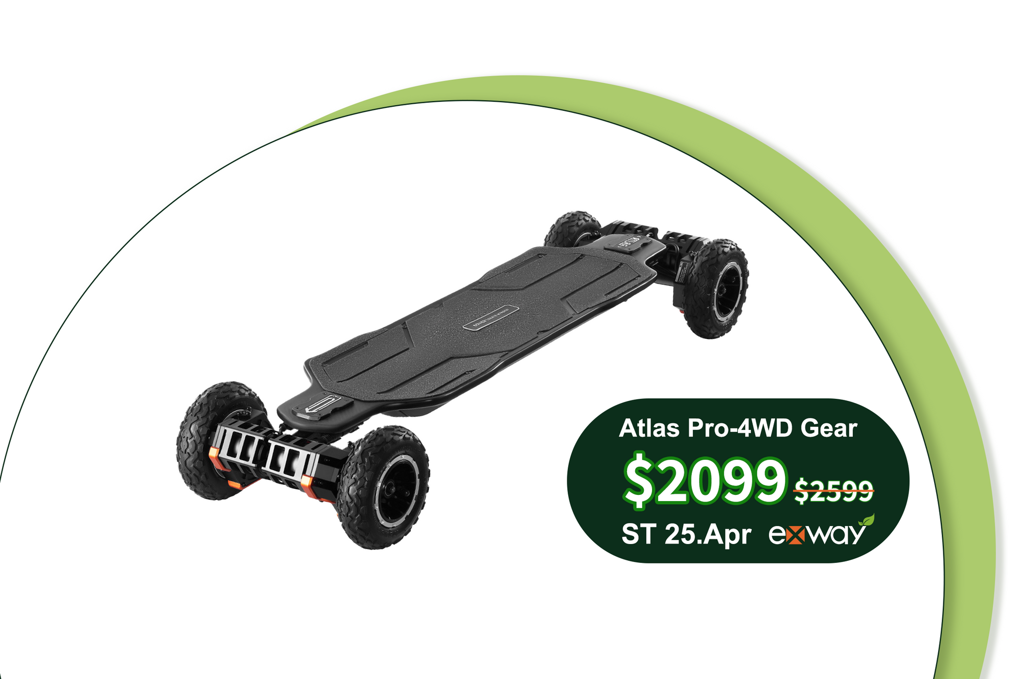 Atlas Pro丨High-Performance Electric Skateboard for Thrill Seekers