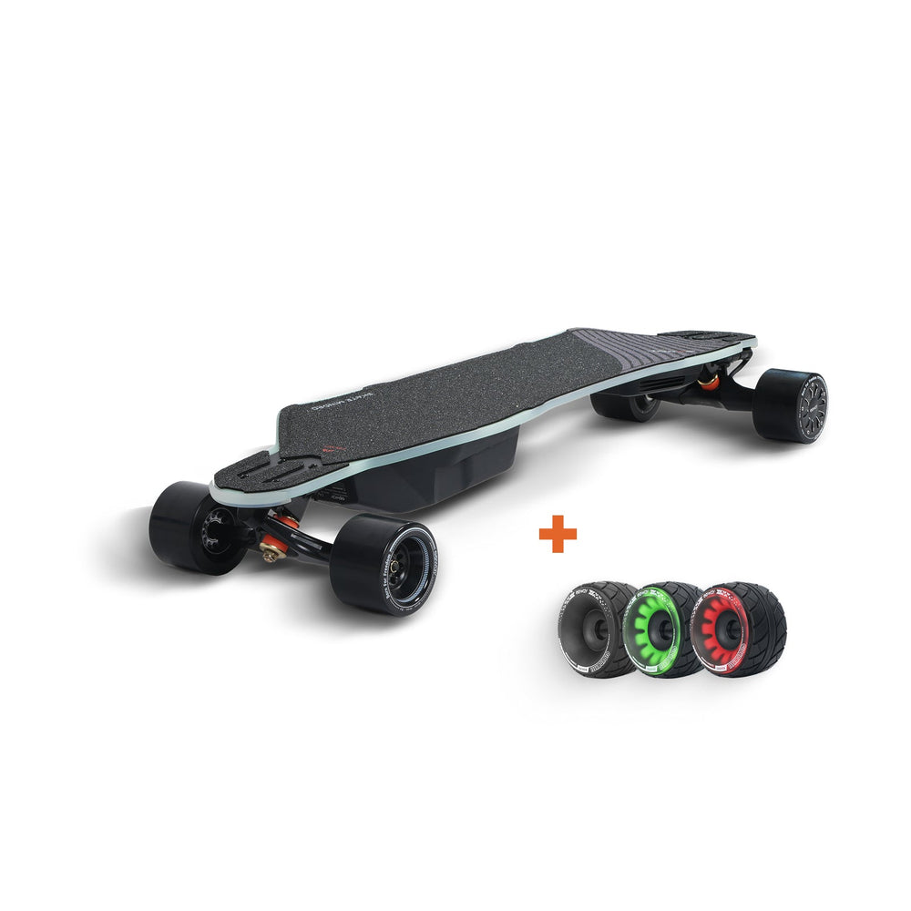 Exway Flex Pro V3 Electric Skateboard |Bifrost Lights,Up to 60km Range